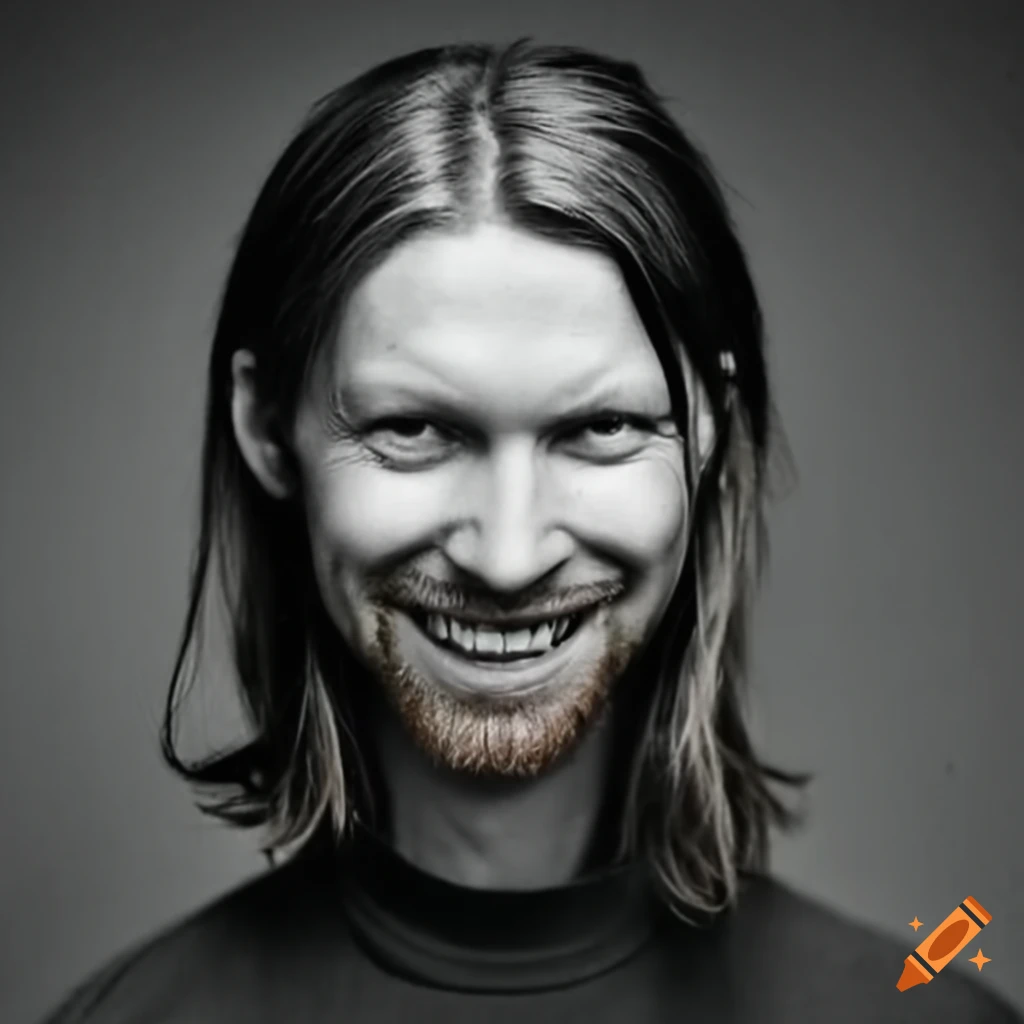 Aphex twin smiling creepy on Craiyon