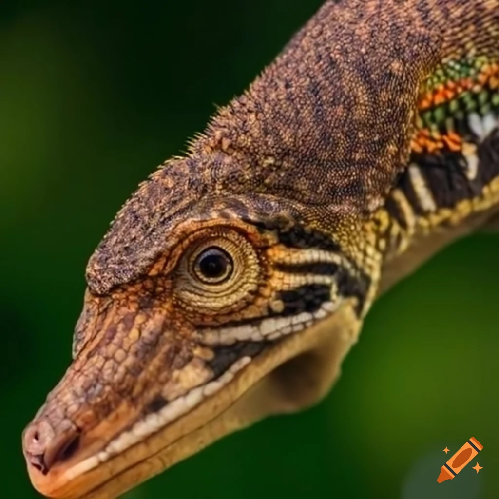 A tree-dwelling whimsical striped hybrid creature inspired in both ...