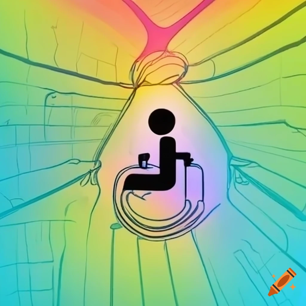 Symbol of accessibility and inclusivity for people with disabilities on ...