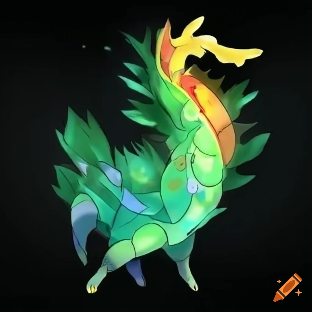 Strong leaf type pokemon on Craiyon