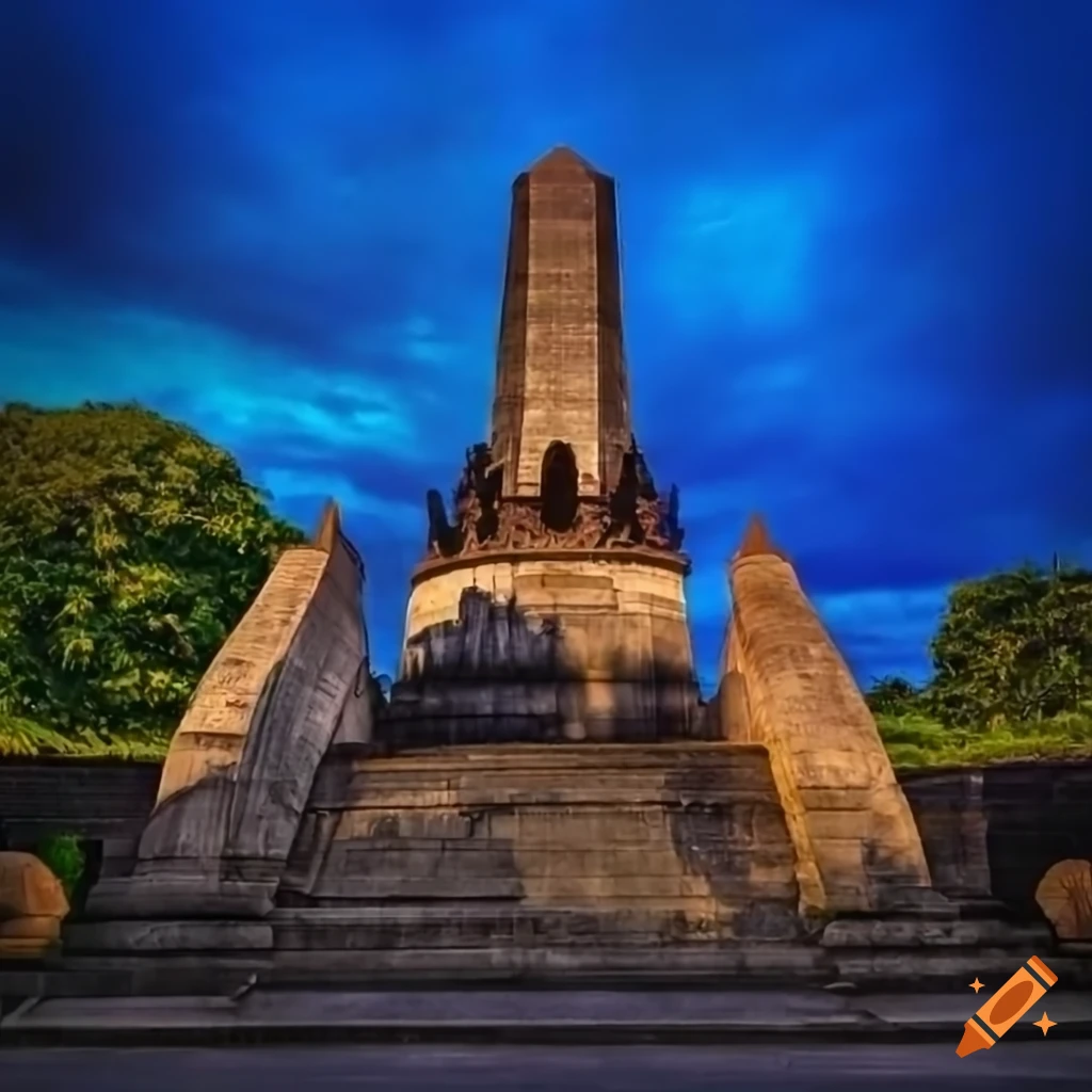 A landscape photo of rizal park from the philippines on Craiyon