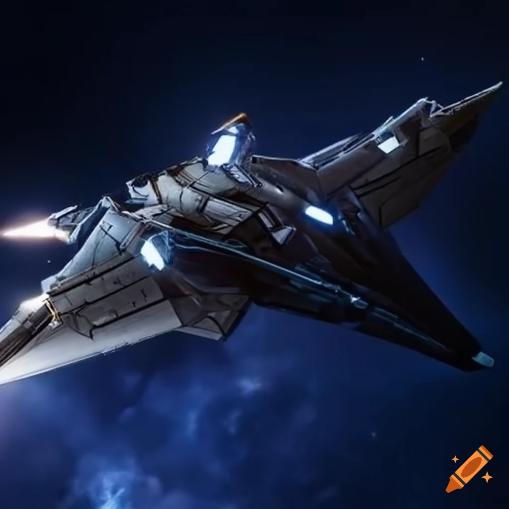 One person futuristic space fighters