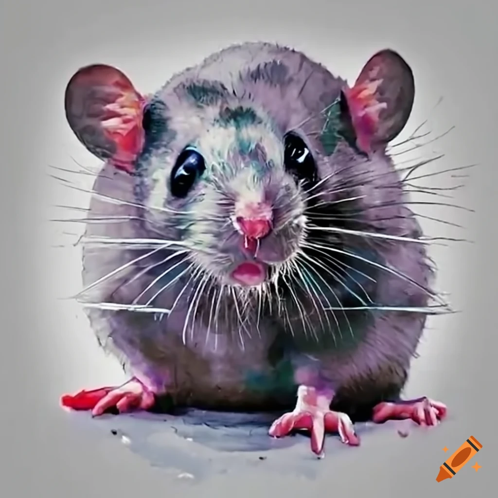 Group of rats confined in a cage on Craiyon