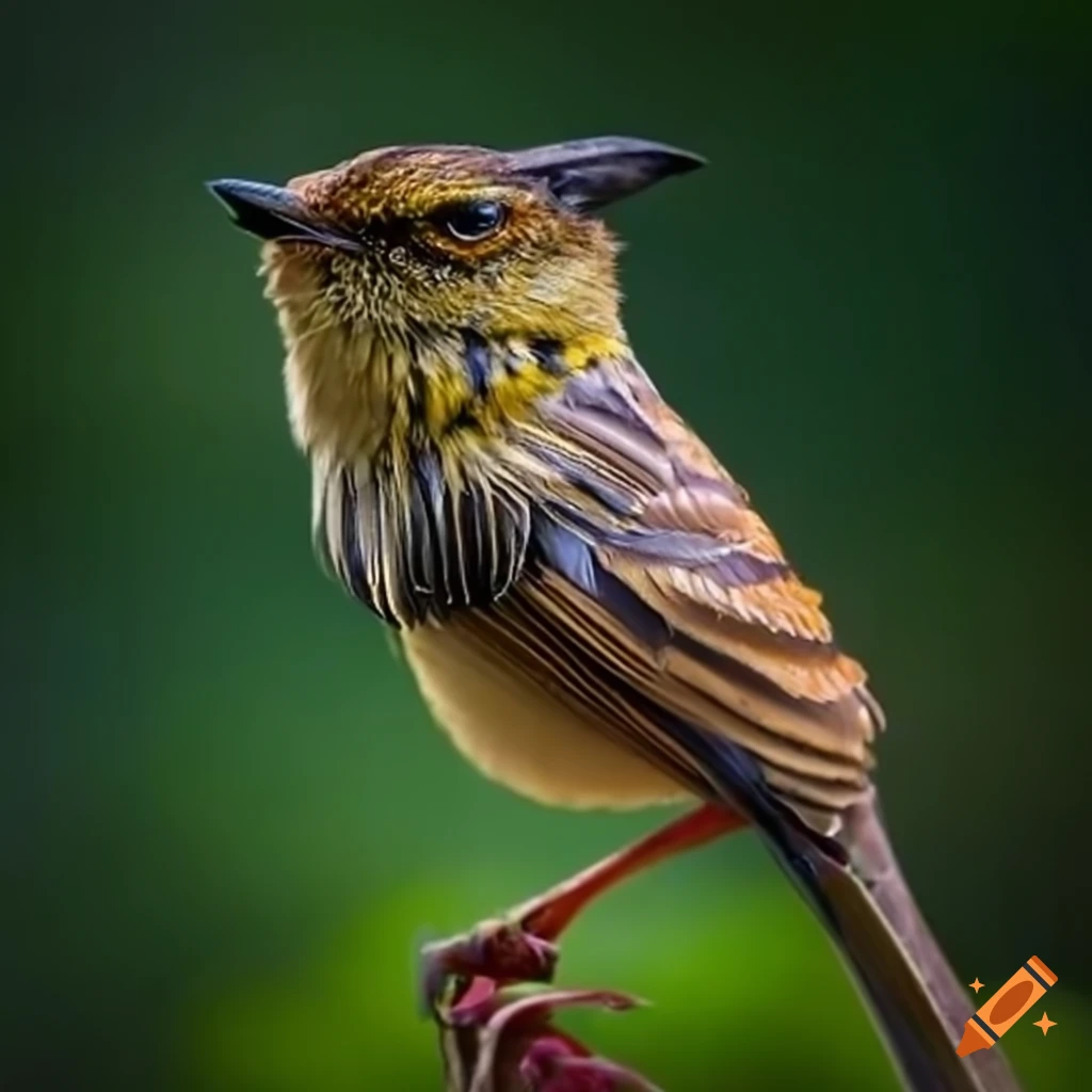 A striped tree-dwelling whimsical hybrid creature inspired in both ...