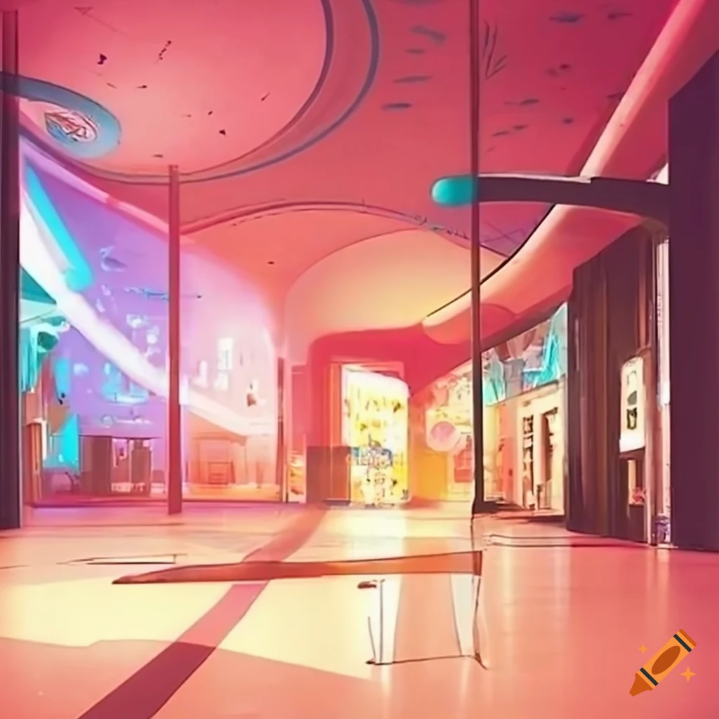 Liminal mall on Craiyon