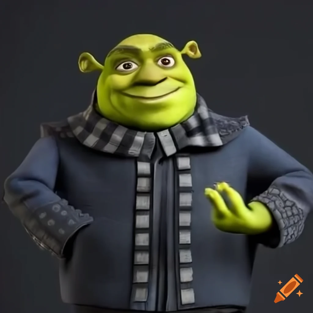 Gru in shrek on Craiyon