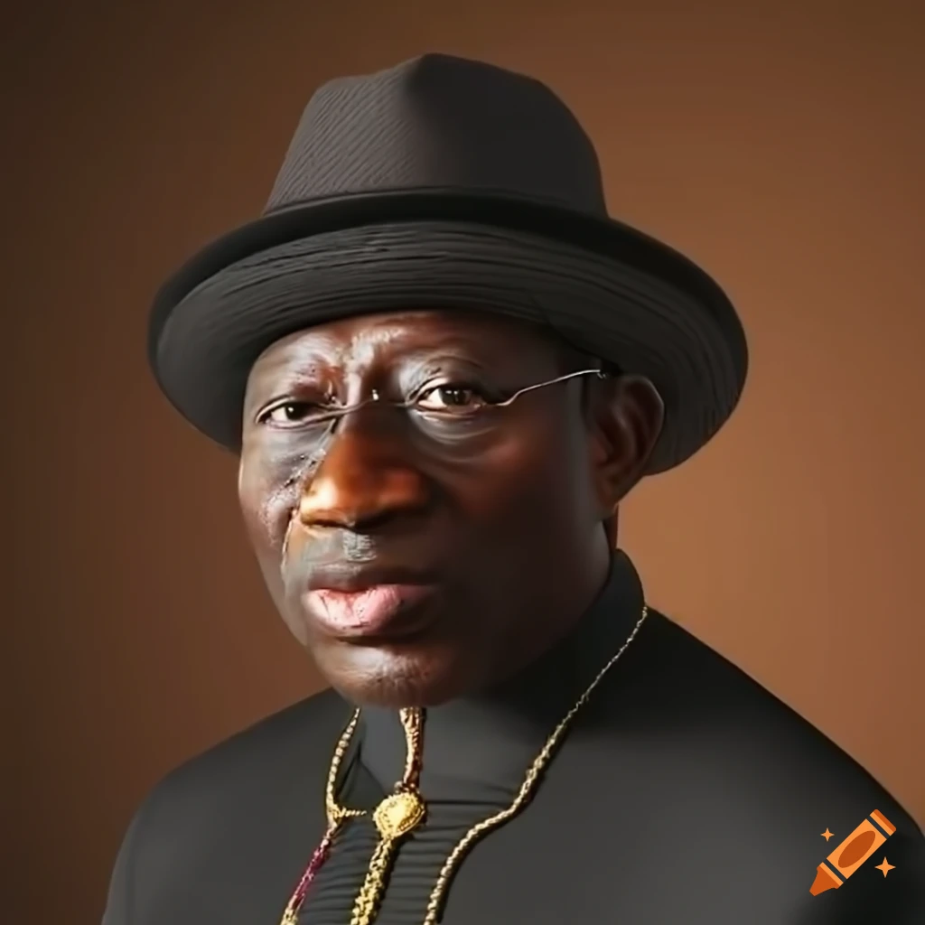 Visually stunning 3D cinematic portrait of President Goodluck Jonathan ...