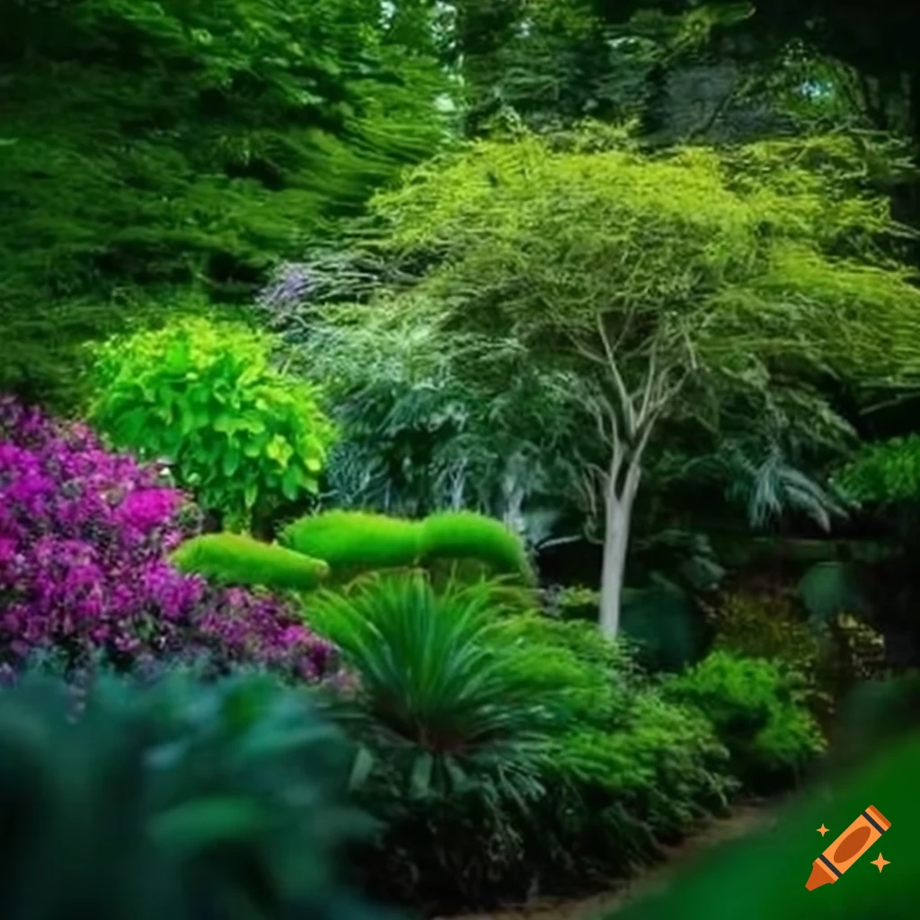 A home garden of diverse plants perfect for a pinterest post