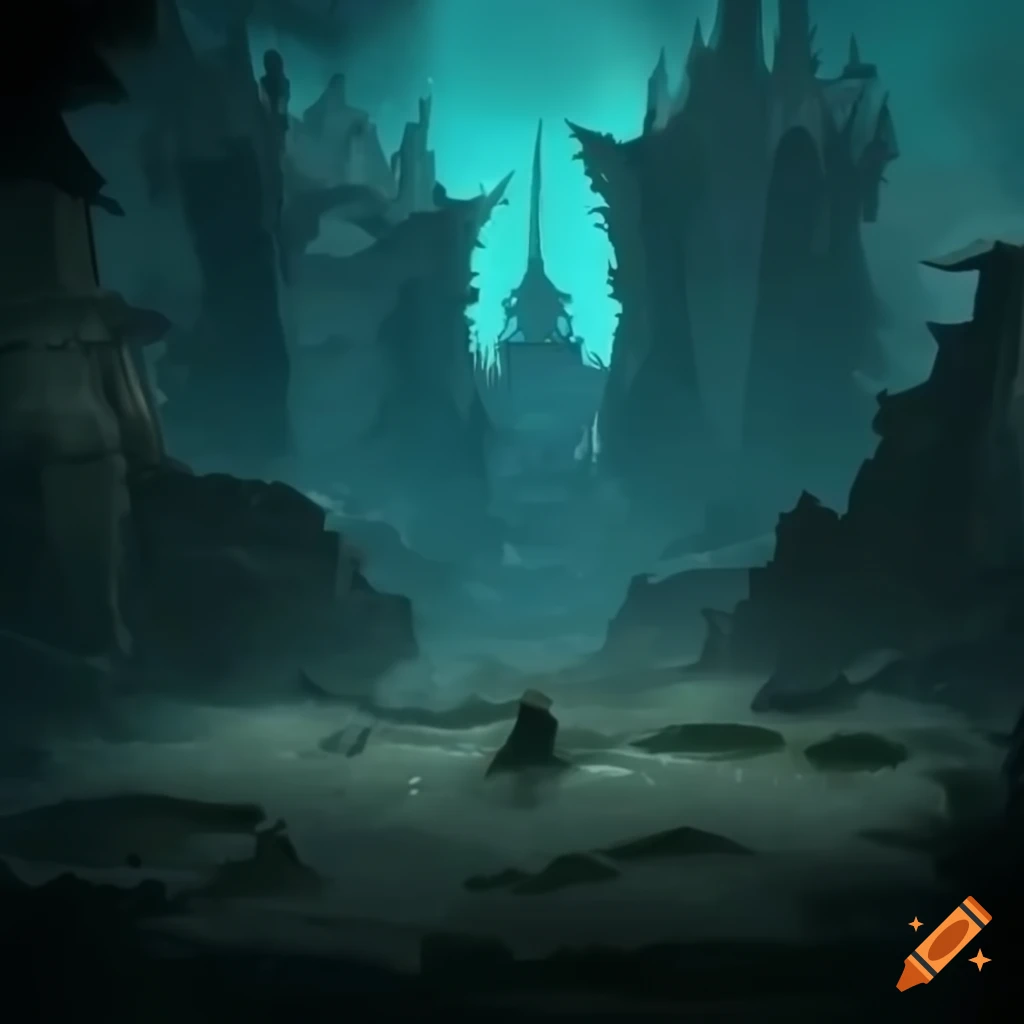 Ruined king game, shadow isles, academia, scenery, high resolution on ...