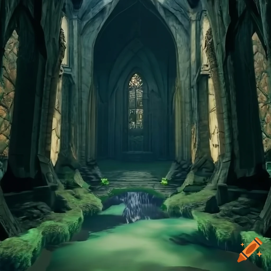 In the background between formation from above fantasy RPG game forest ...