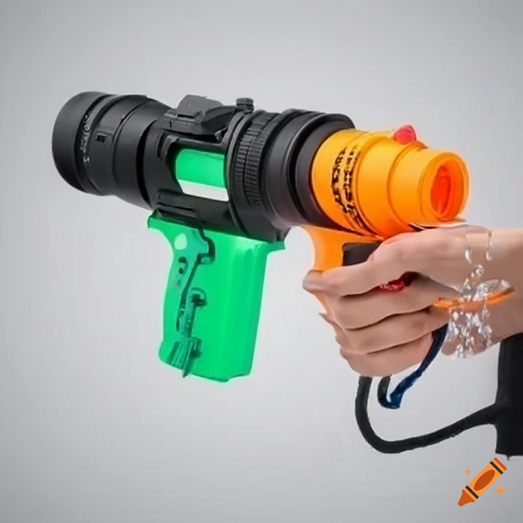 Water gun on Craiyon