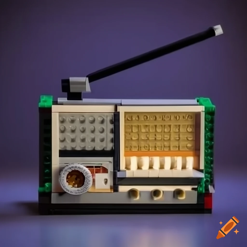 Retro radio device lego