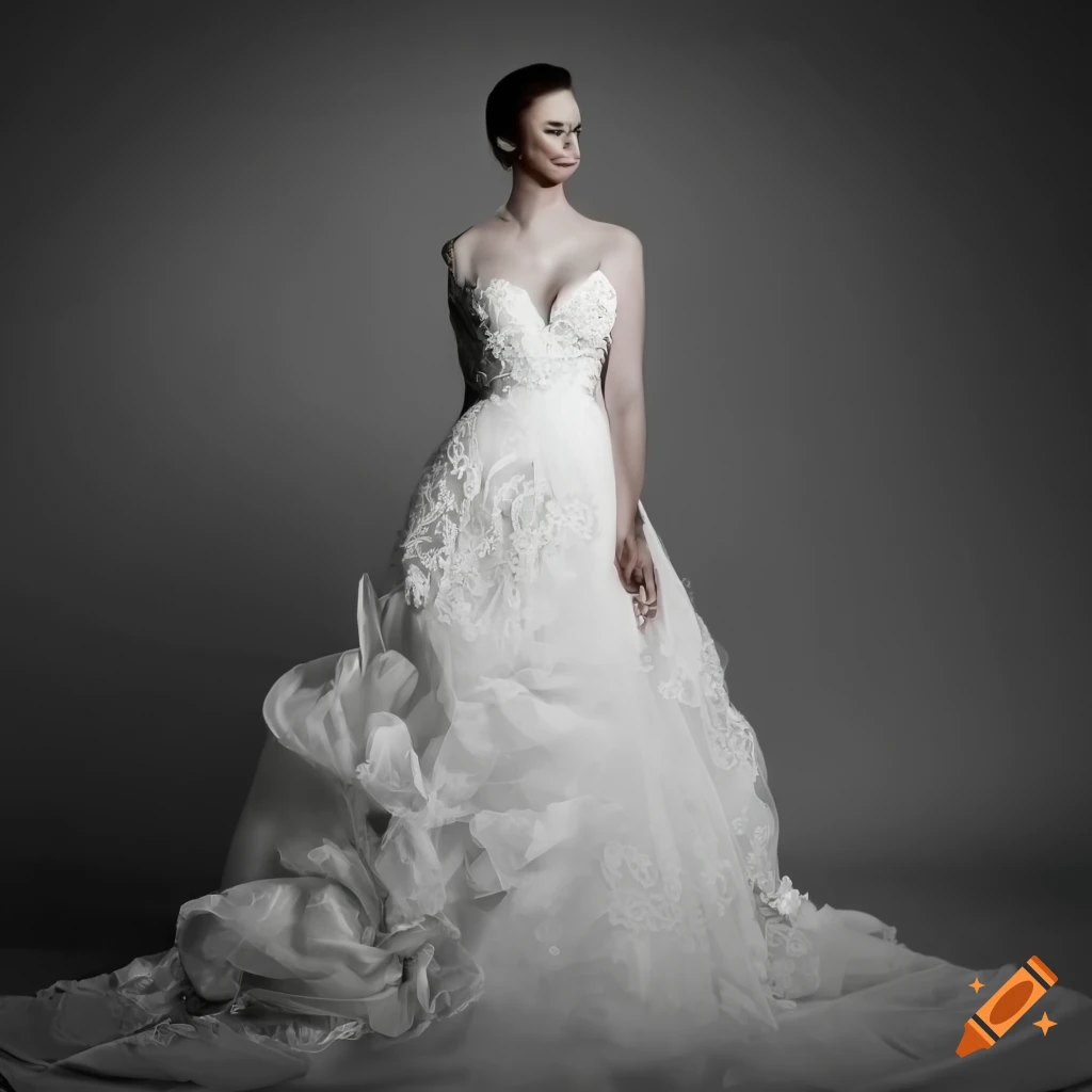 Wedding dress on Craiyon