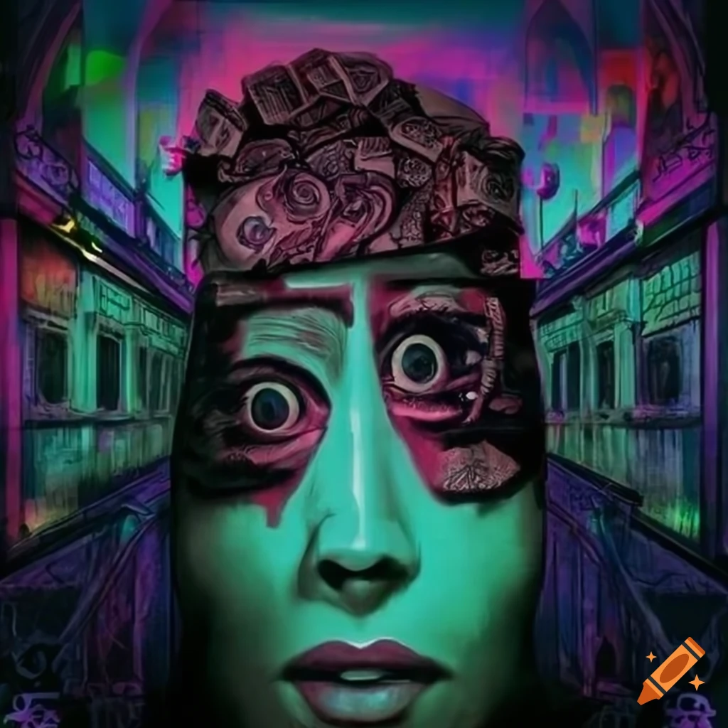 Cash!, money!, dystopian setting, album cover art