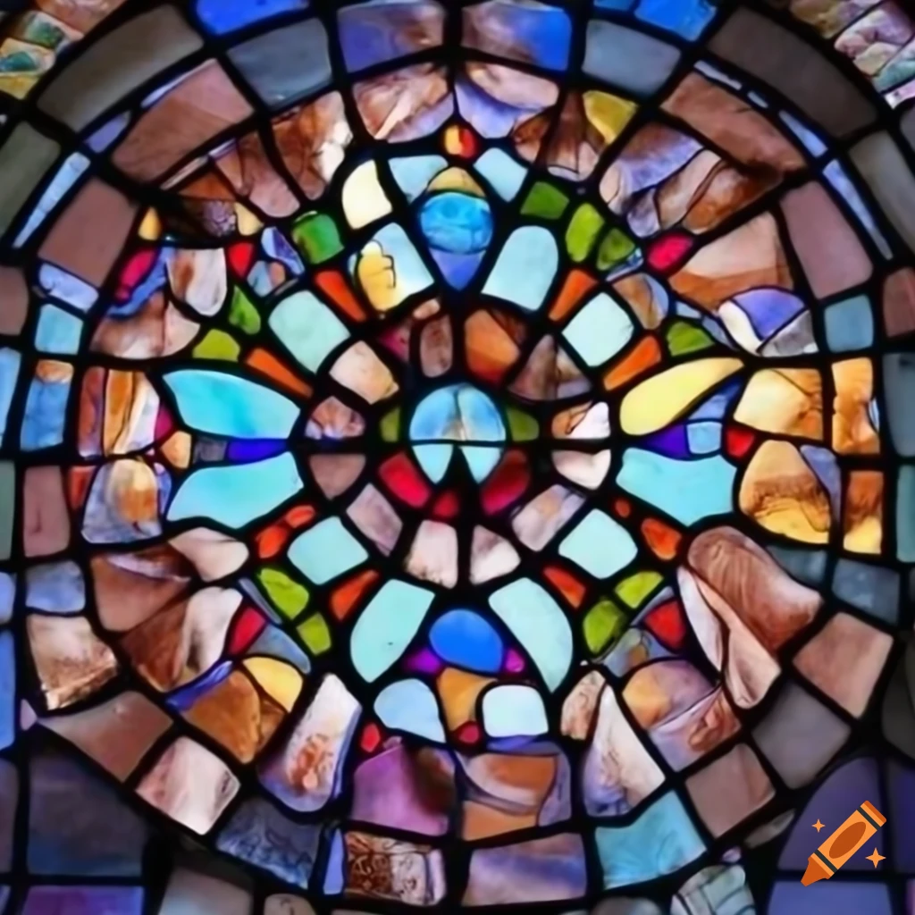 Stained-glass windows on Craiyon