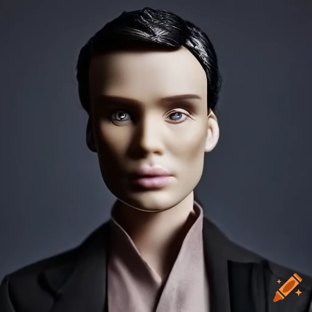 A unique doll inspired by cillian murphy's oppenheimer, stylishly ...