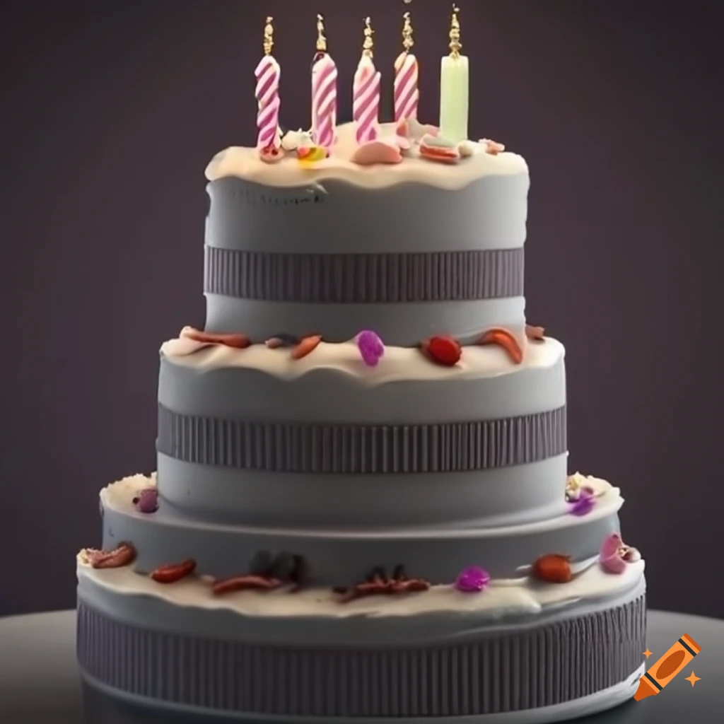 Birthday cake on Craiyon