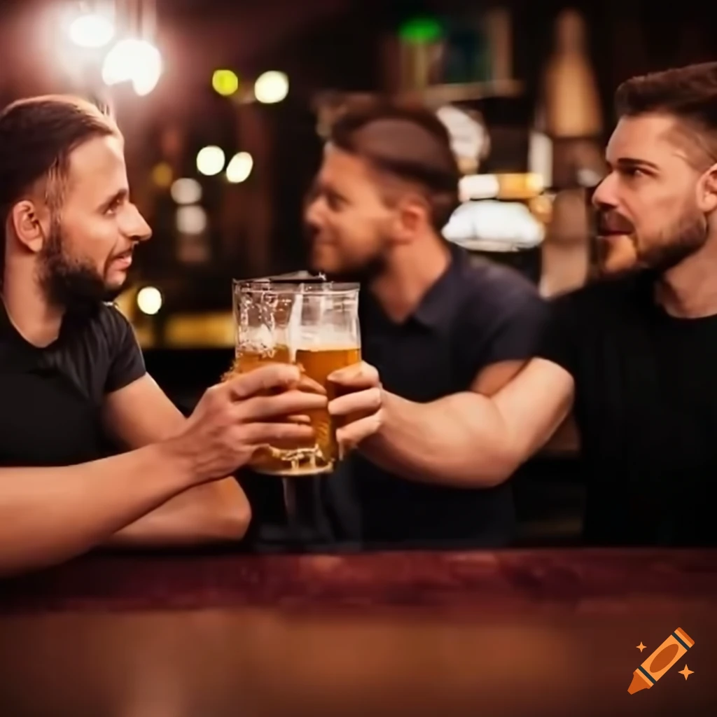 Three Guy Friends Together