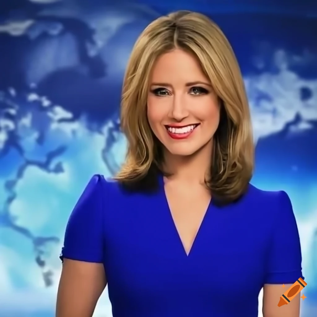 Female weather presenter america on Craiyon