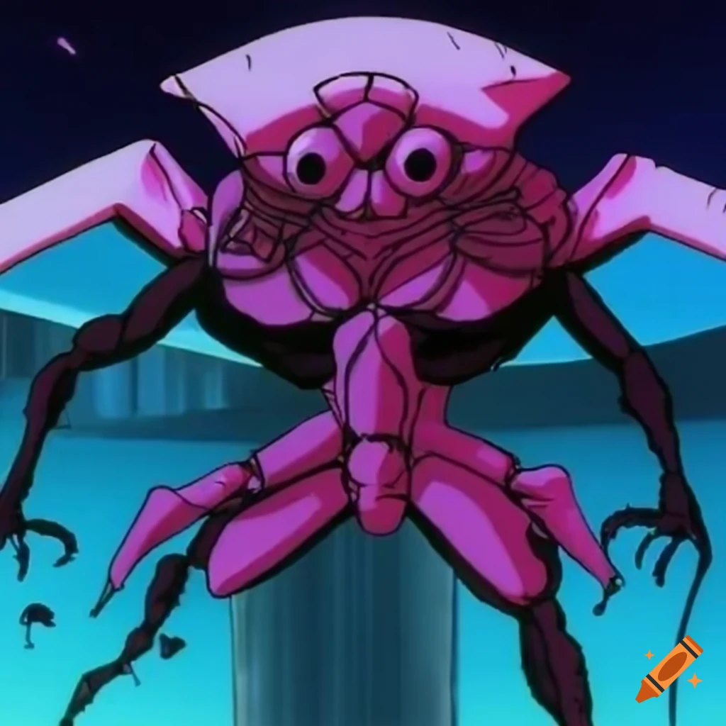 80-90's anime ova, insect humanoid on Craiyon