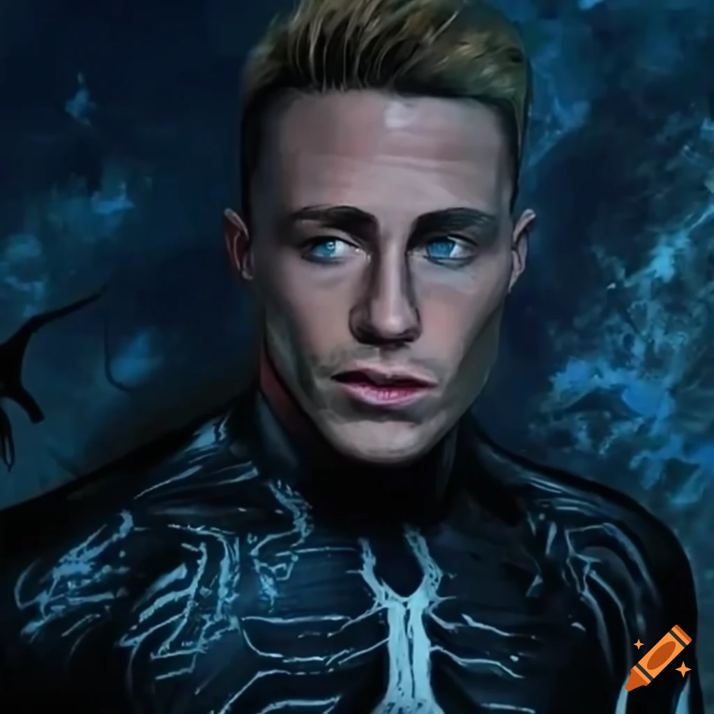 Colton haynes in venom suit on Craiyon