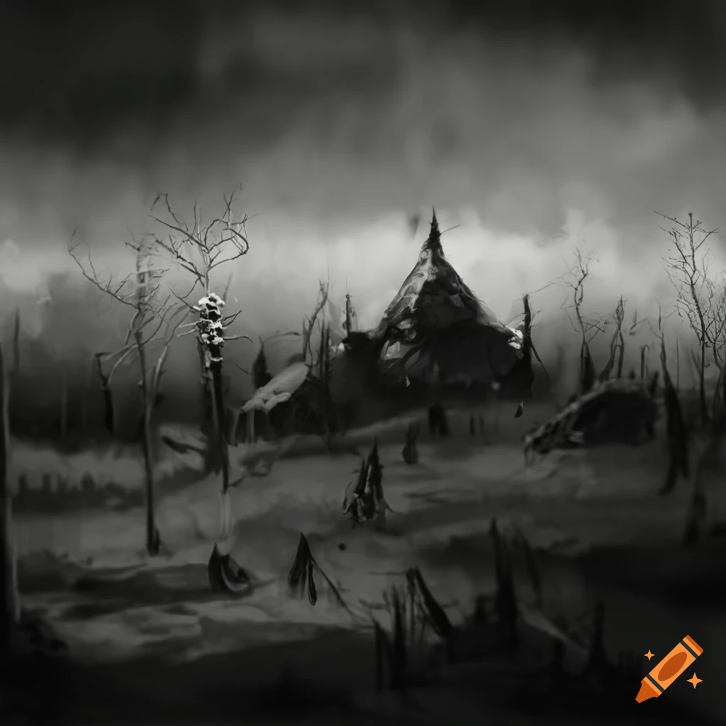 Backdrop for miniature photography in the style of Jon Hodgson. distant ...