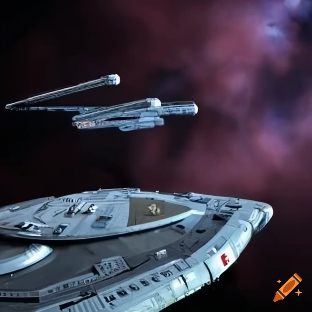 A jedi on the bridge of the ncc 1701