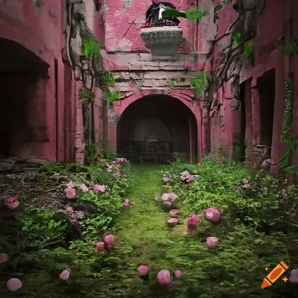 A sewage treatment plant and a pink dungeon with a policeman and a ...