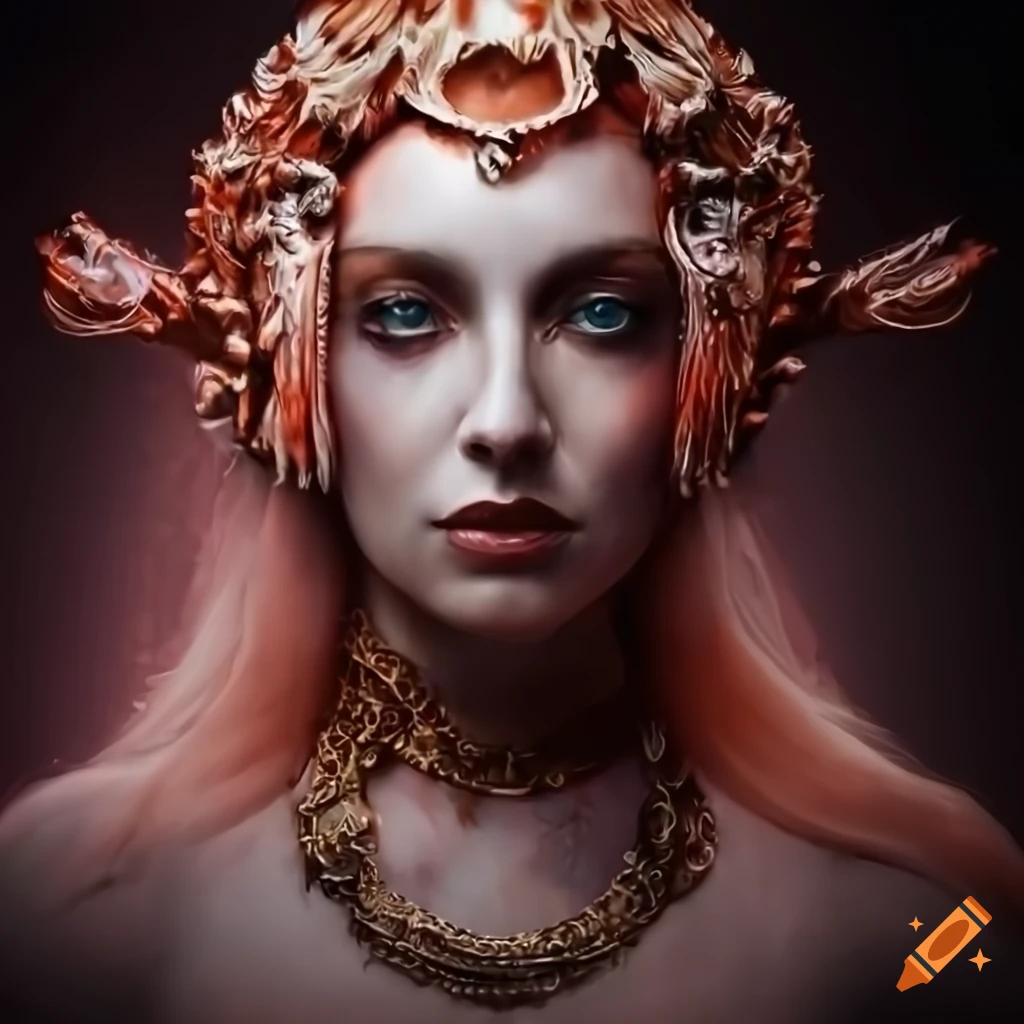 Malenia goddess of rot realistic on Craiyon
