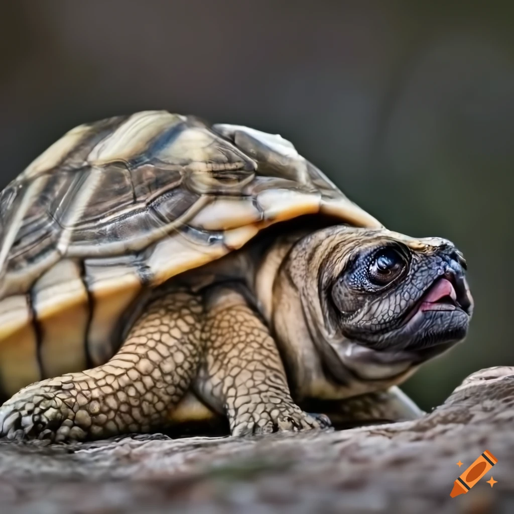 A photo of a pug-turtle hybrid, hd, photorealistic, sharp focus ...