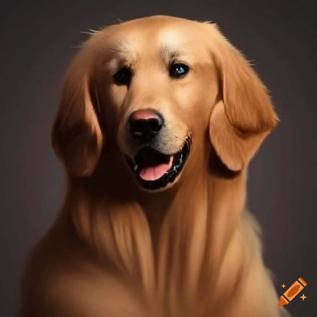 Golden retriever as human