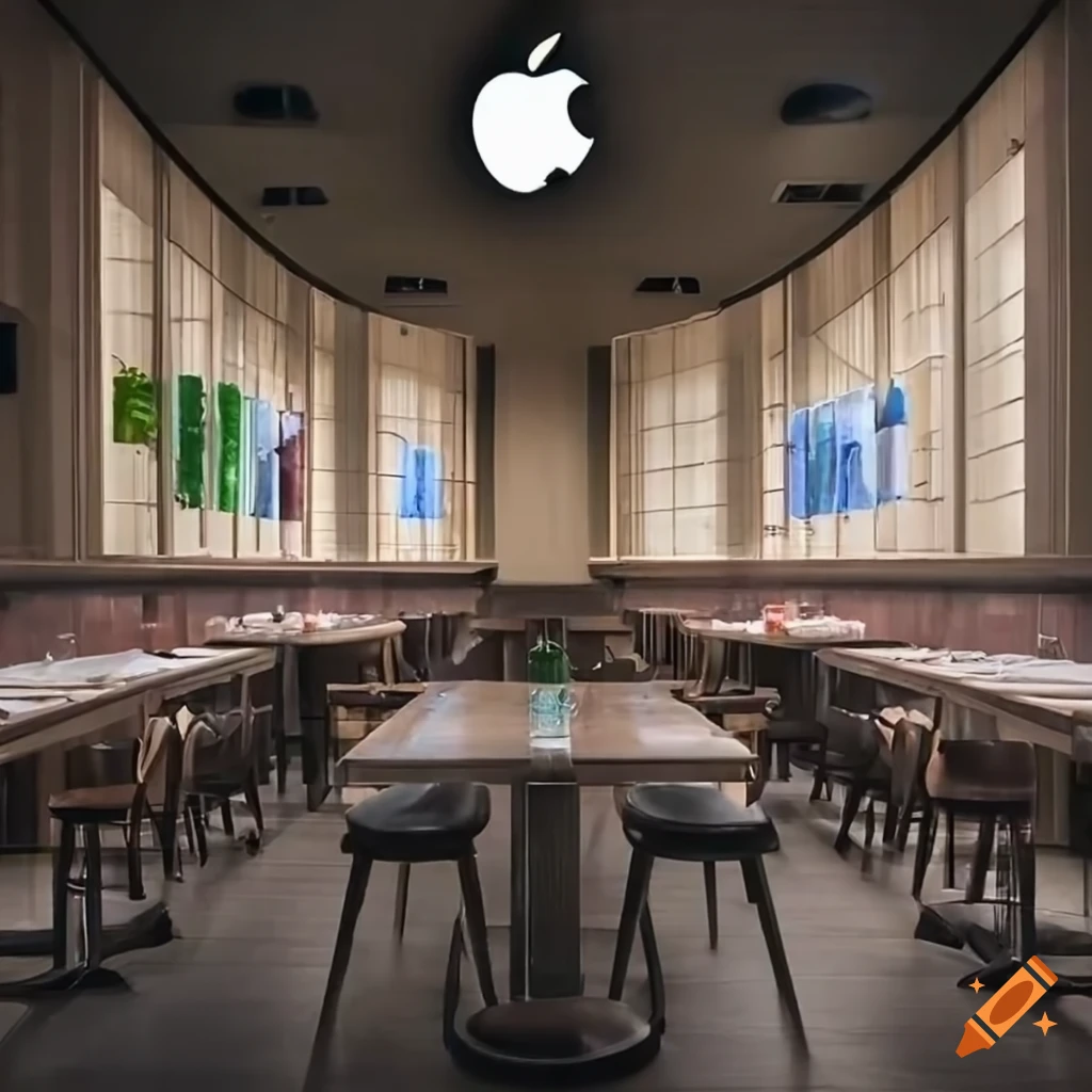 Apple restaurant on Craiyon