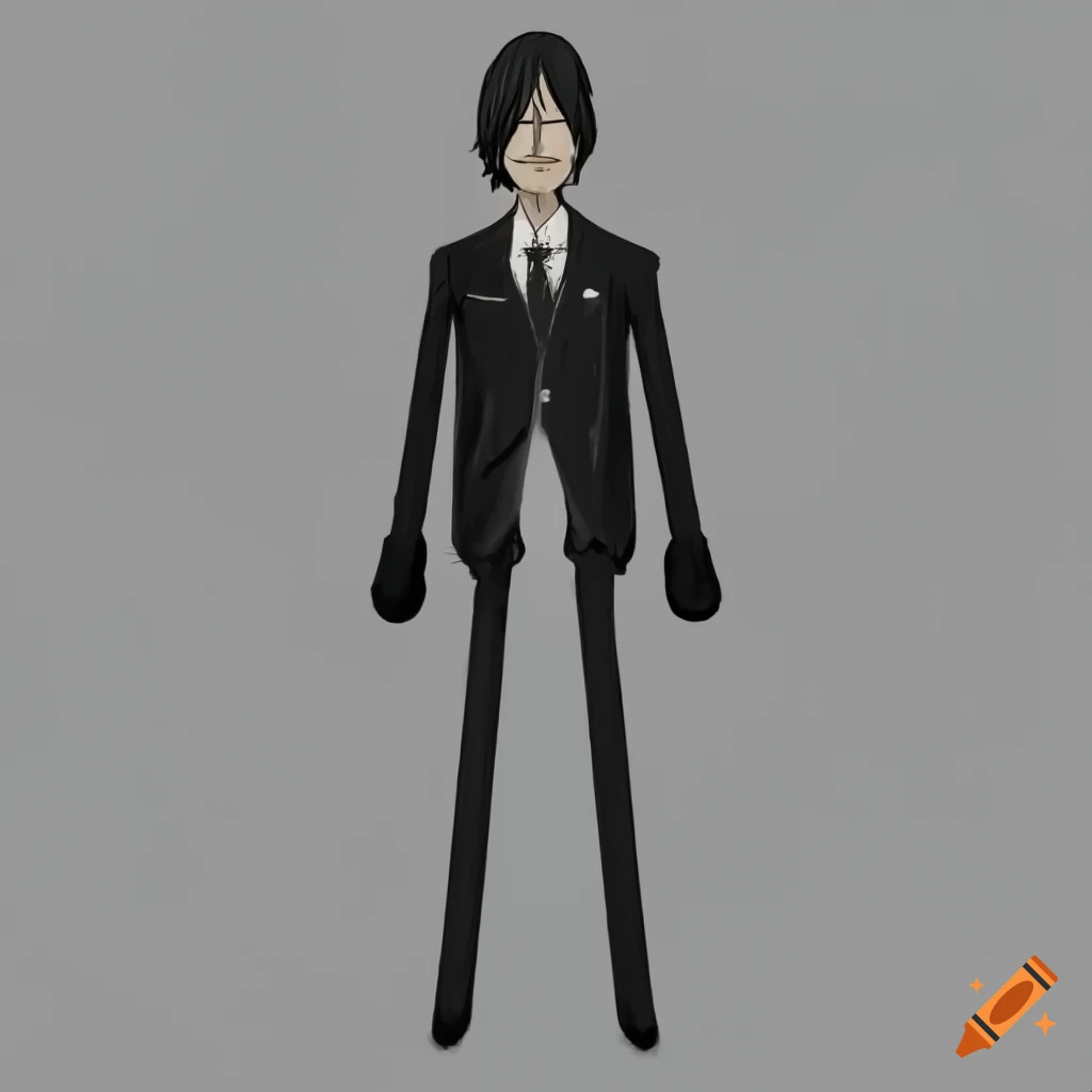 Stick figure of sebastian michaelis on Craiyon