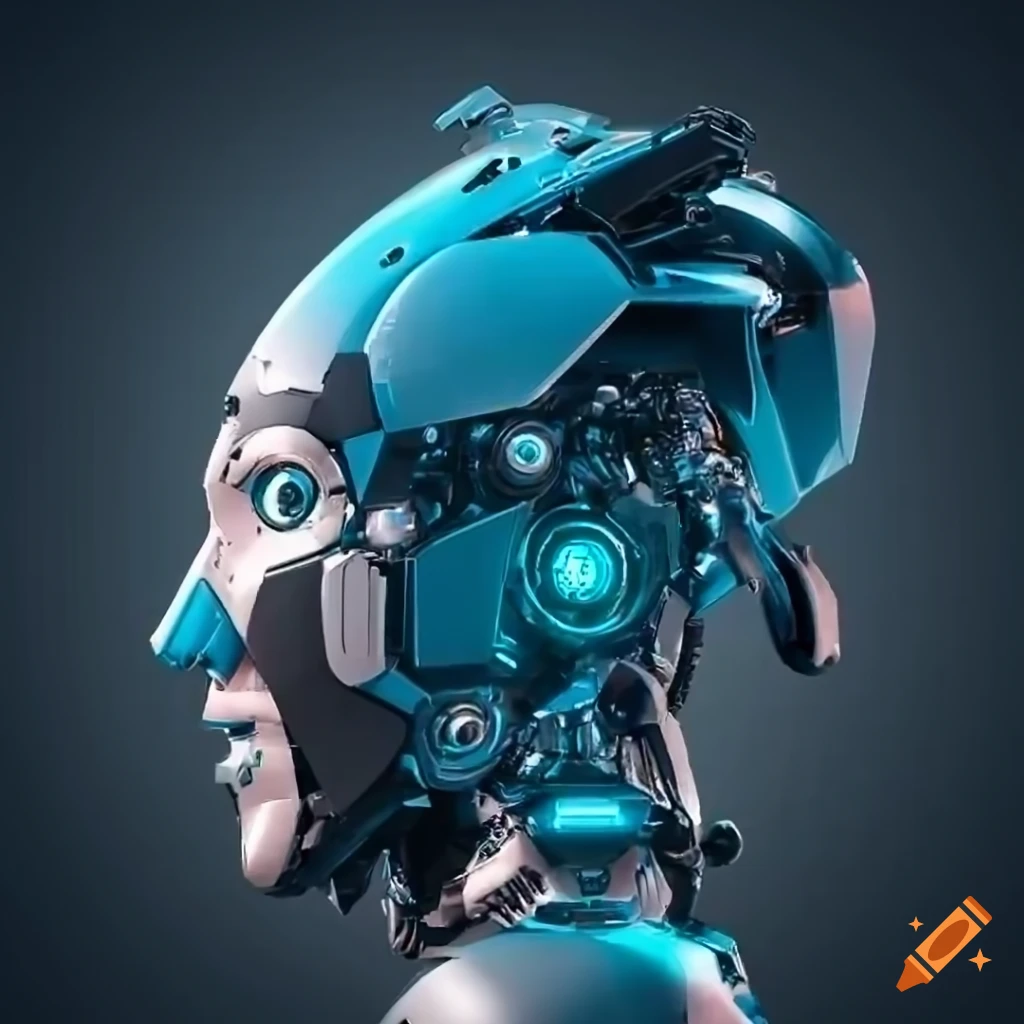 Human cyborg on Craiyon