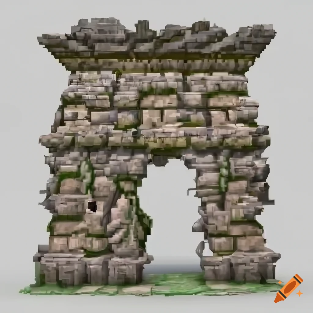 Toon ruins pillar texture on Craiyon