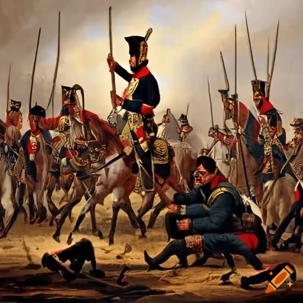 Battle of waterloo french soldiers