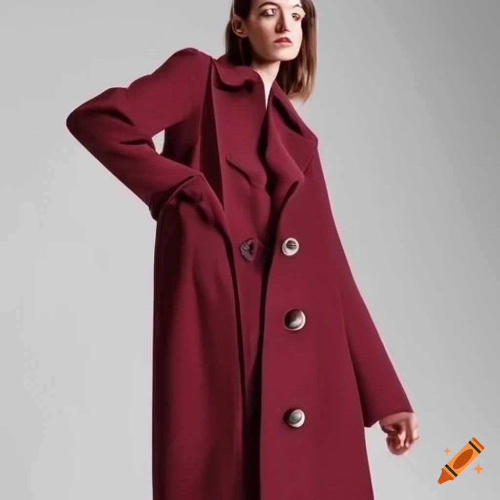 Coat with button-front sleeves