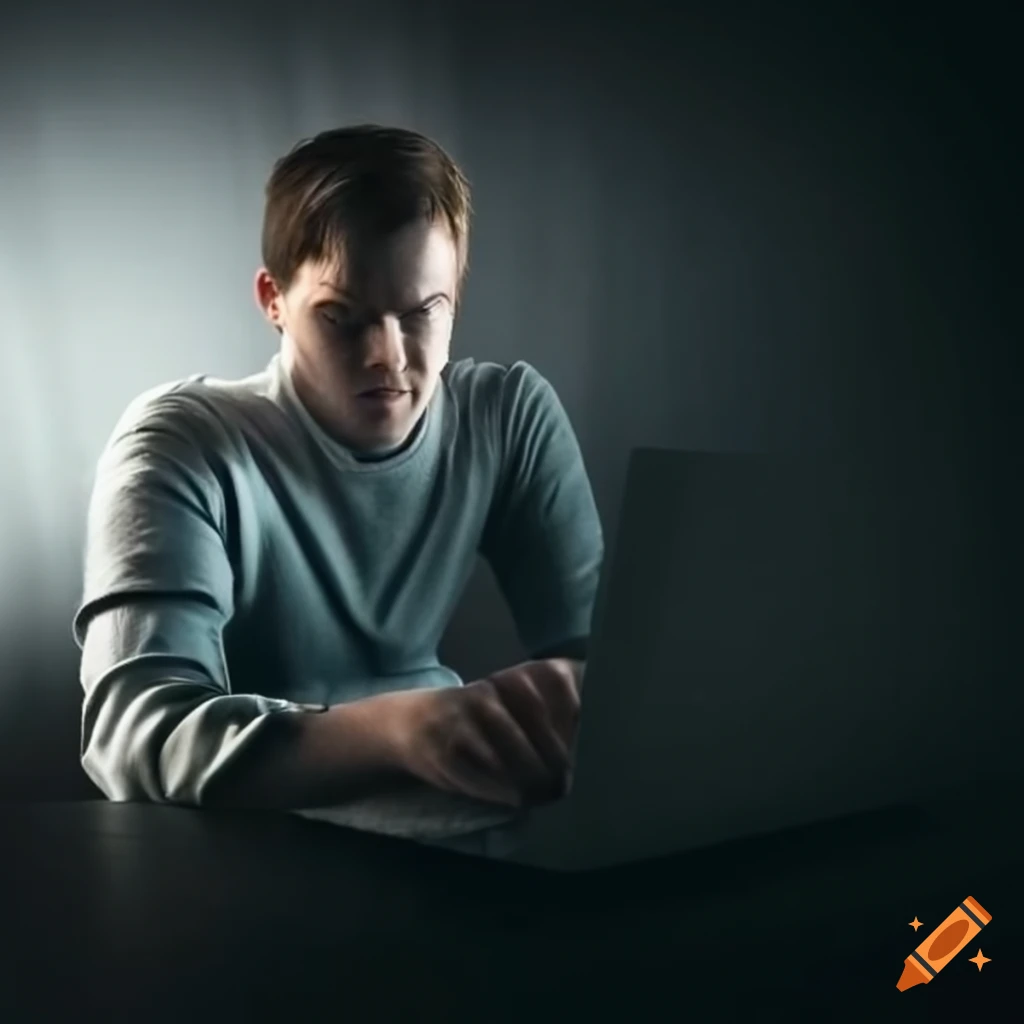 Create a person which is a programmer on Craiyon