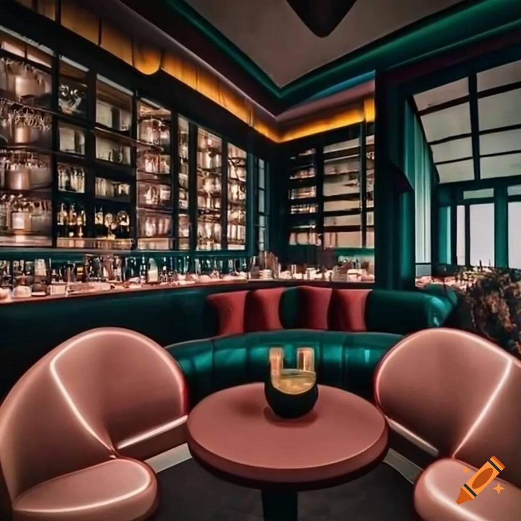 Welcome to the Modern Bar: a sleek and sophisticated haven where ...