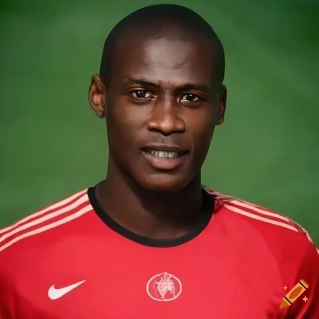 Footballer, portrait, black man --ar 2:3 --v 4