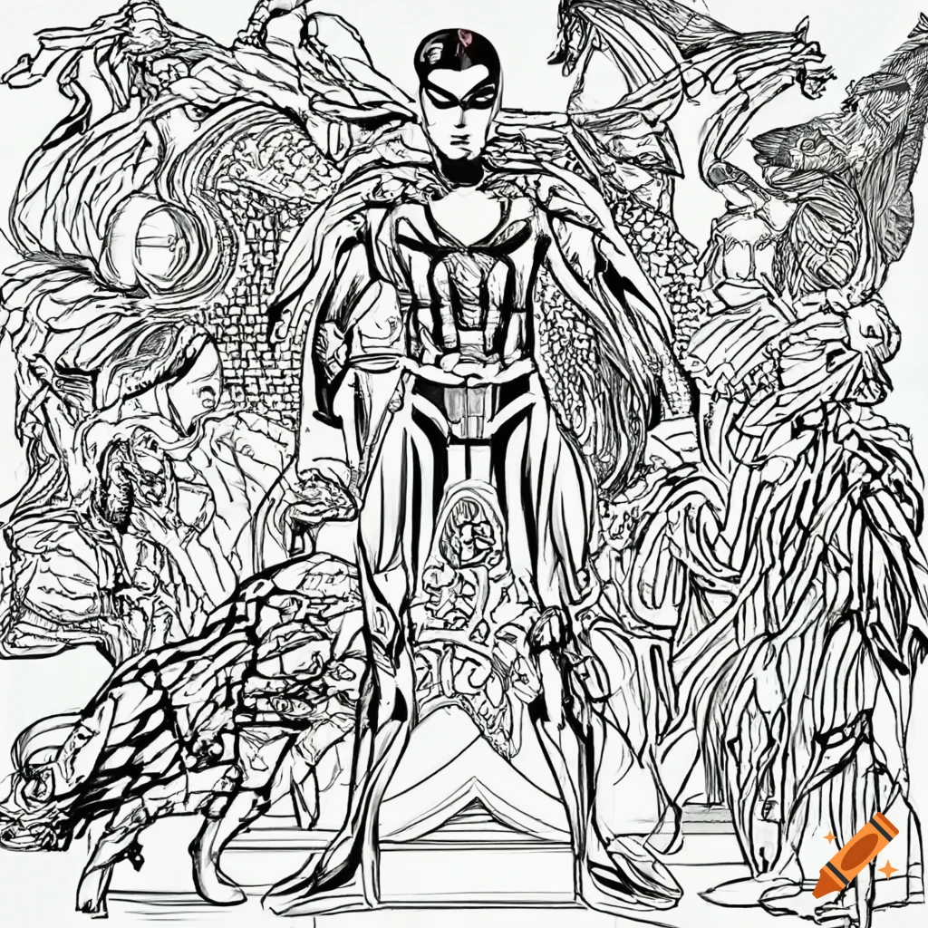 Robin Superhero Drawing