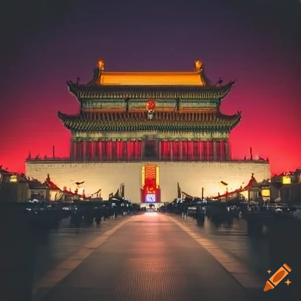 Tiananmen square on Craiyon