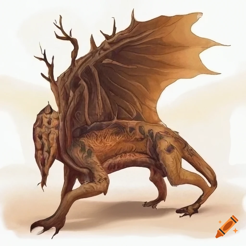 A full body color drawing of a sand wraith rendered in the style of ...