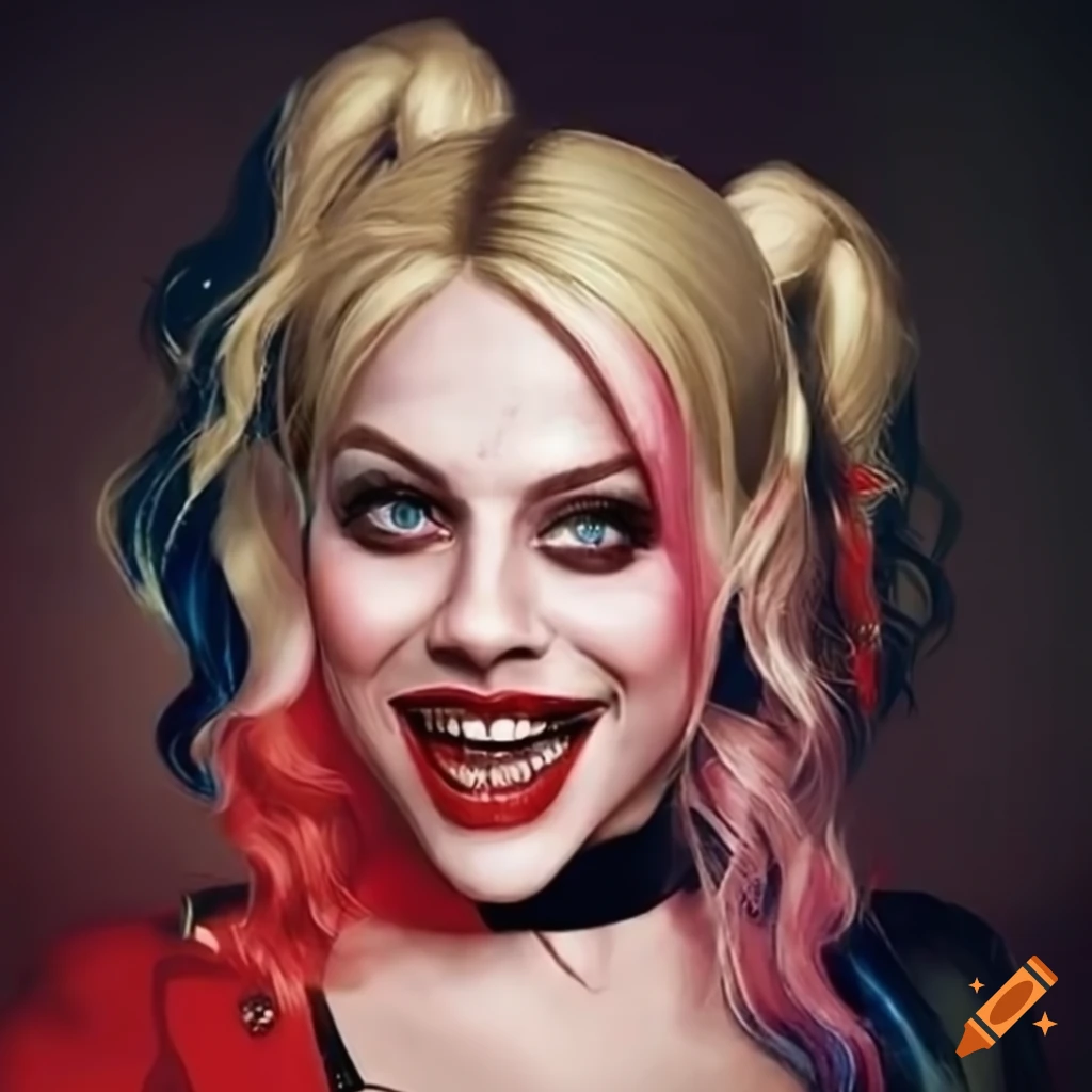 Brittany Murphy as Harley Quinn on Craiyon