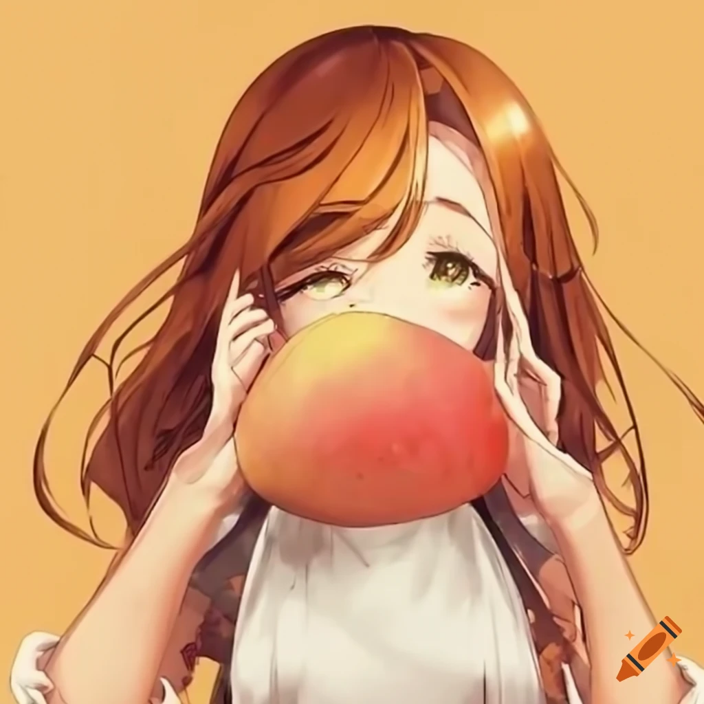 Cute girls sharing a giant mango on Craiyon