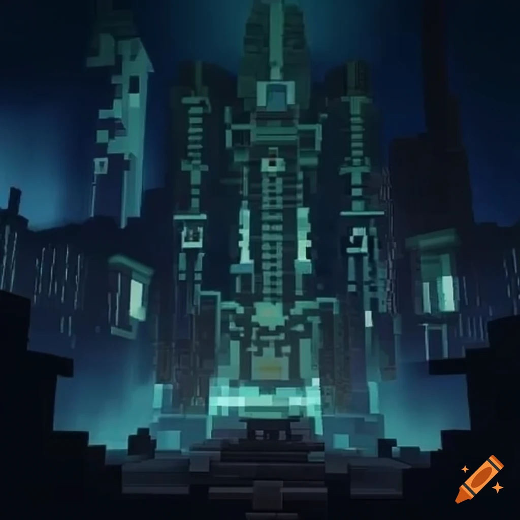 A minecraft sci fi megabase