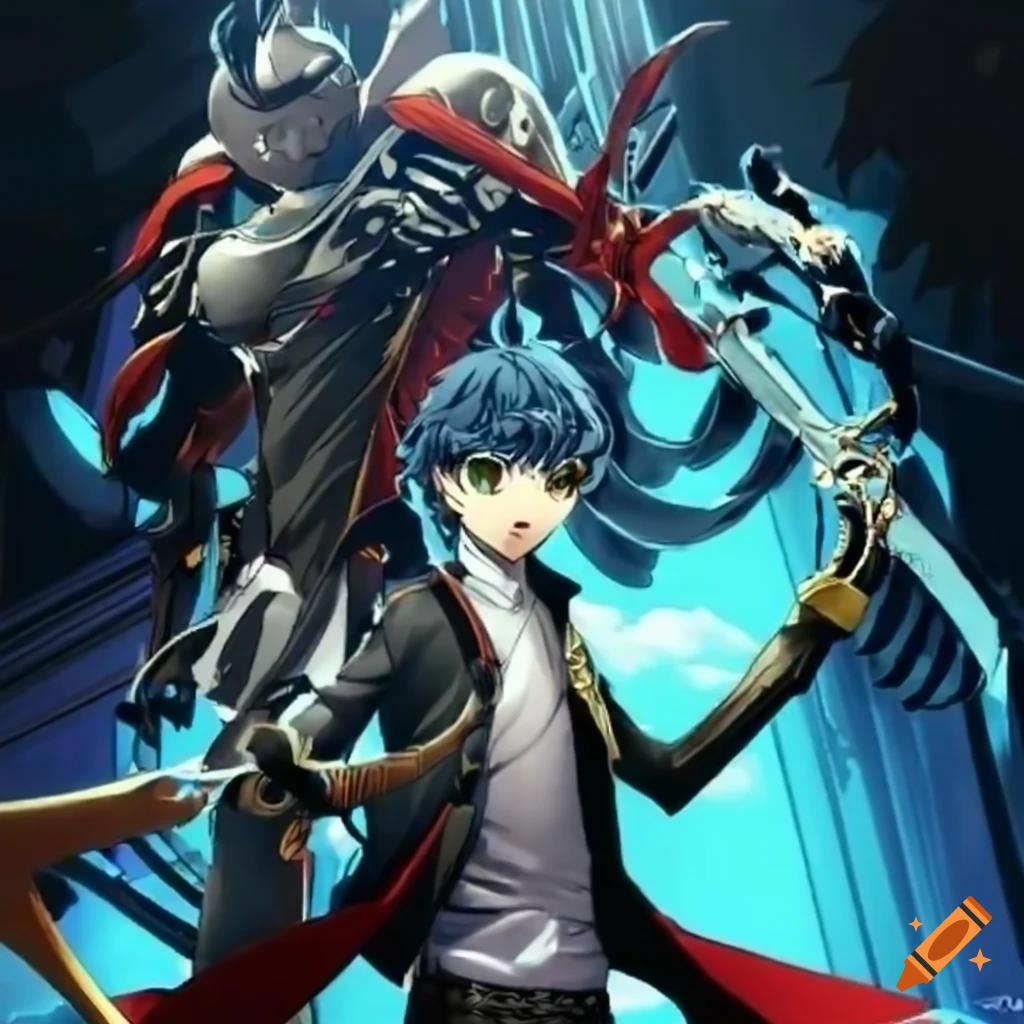 Gods of persona 3, persona 4 and persona 5 on Craiyon