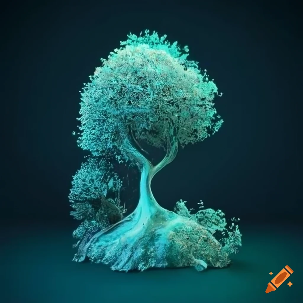 Sculpture of 🏠🌲, Hyper-defined stunning-clarity and depth, with ...