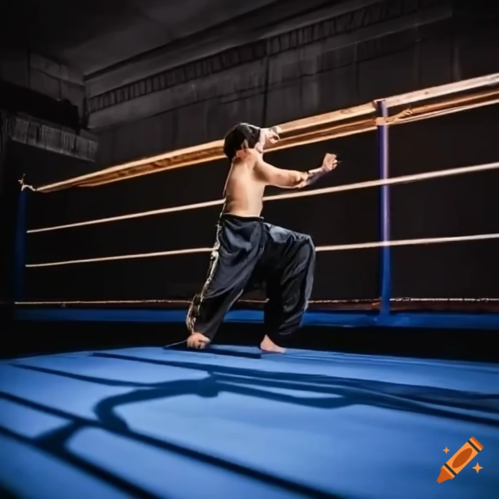 A skilled martial artist practicing karate techniques in japan ...