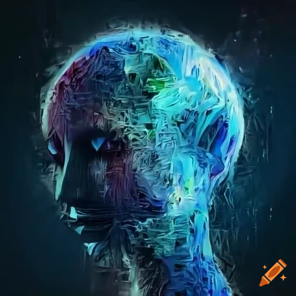 Abstract artwork representing an ai new world order